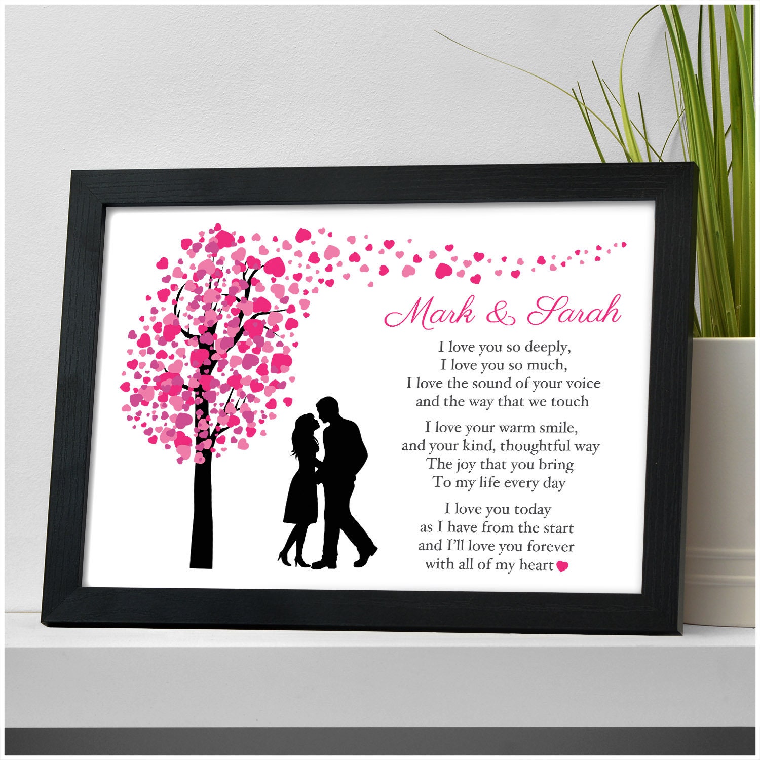 Couples Love Poem Gifts Personalised Birthday Christmas | Etsy