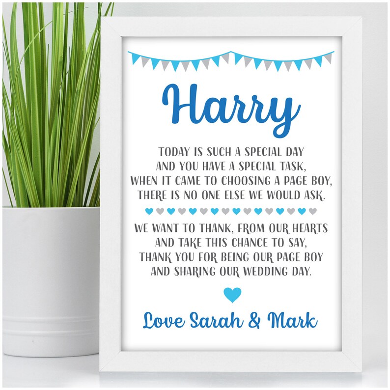 Page Boy Poem Gift Ring Bearer Gifts Ring Security Gifts - Etsy Australia