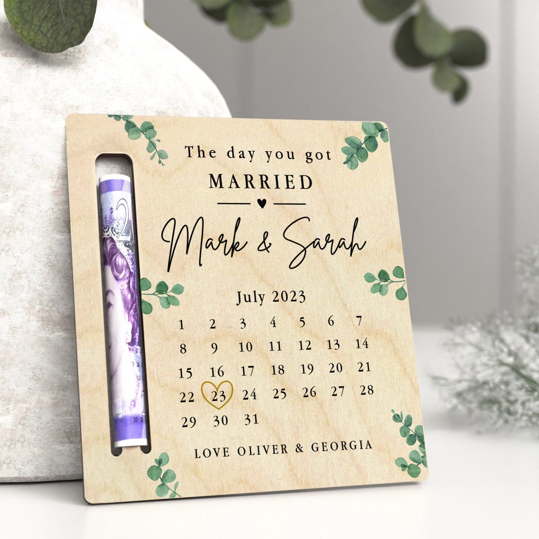 Wedding Gift the Day You Got Married Wedding Money Gift Mr and Mrs Gift ...