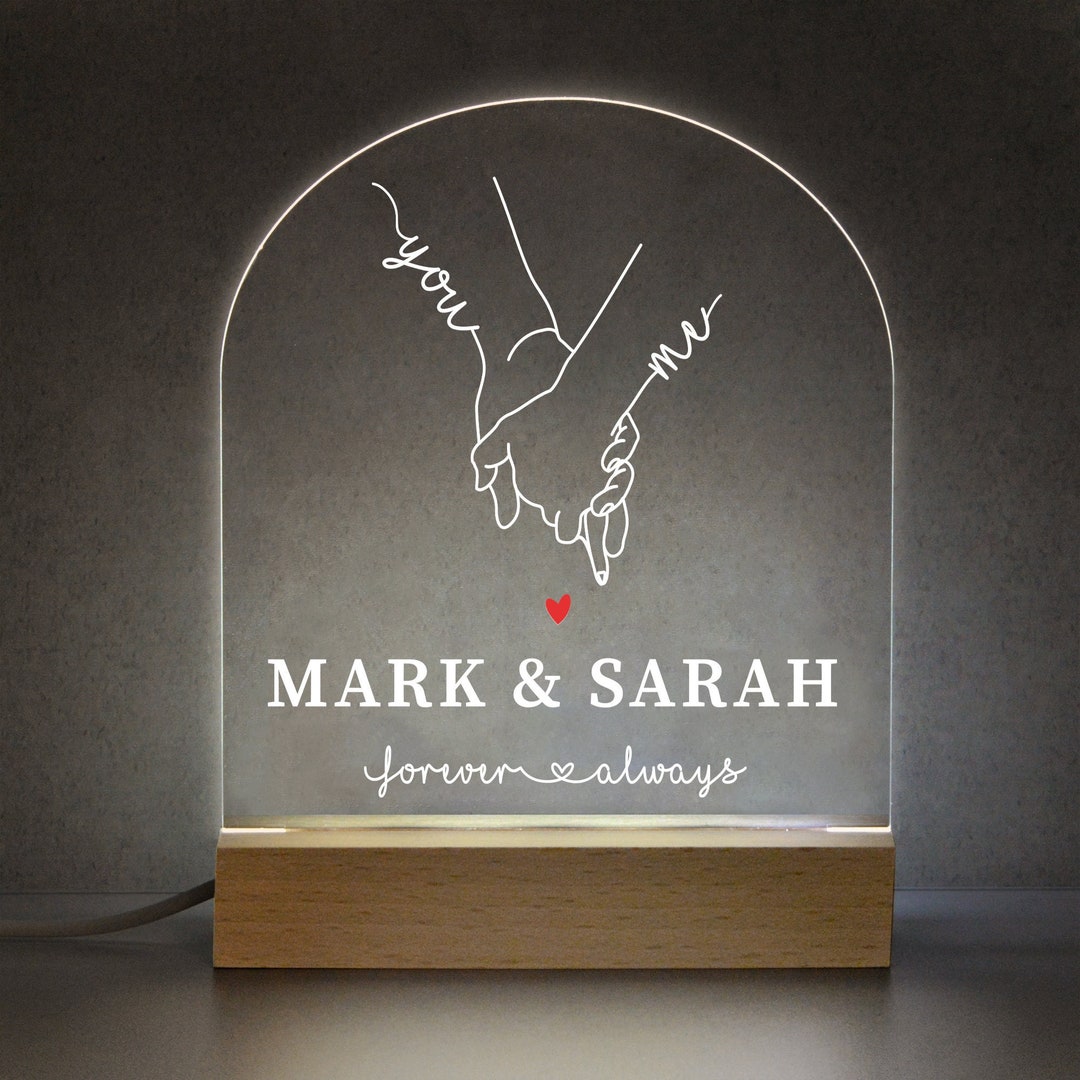I Love You Name Light Sign, Valentines Personalised Gift, Valentines ...