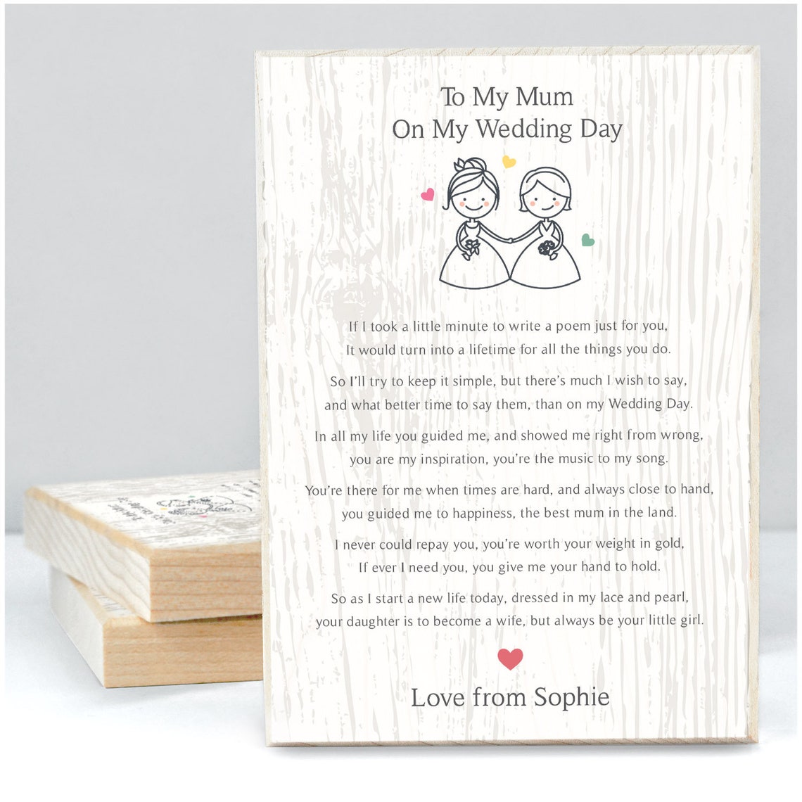 Mother of the Bride Poem Gift Personalised Mother of the - Etsy UK