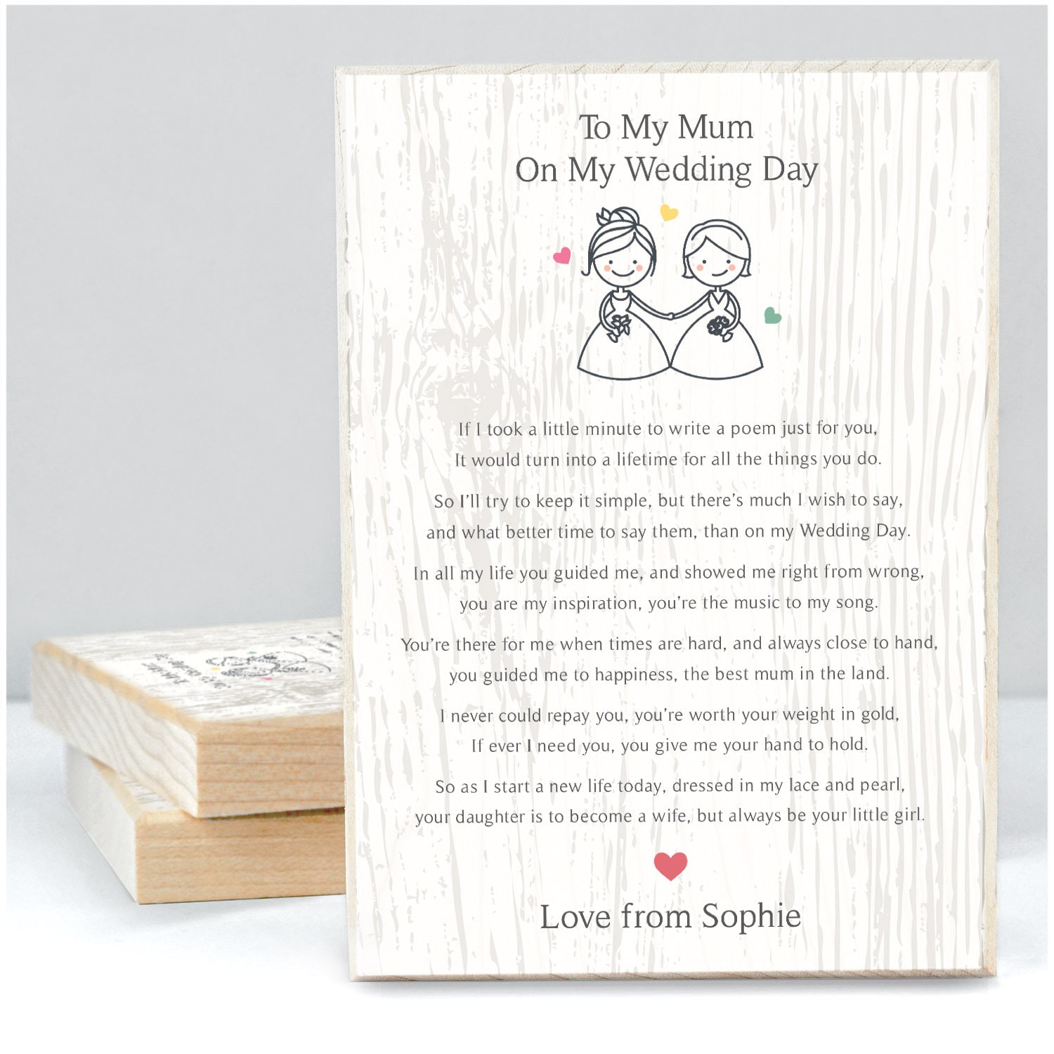 Mother of the Bride Poem Gift Personalised Mother of the - Etsy UK