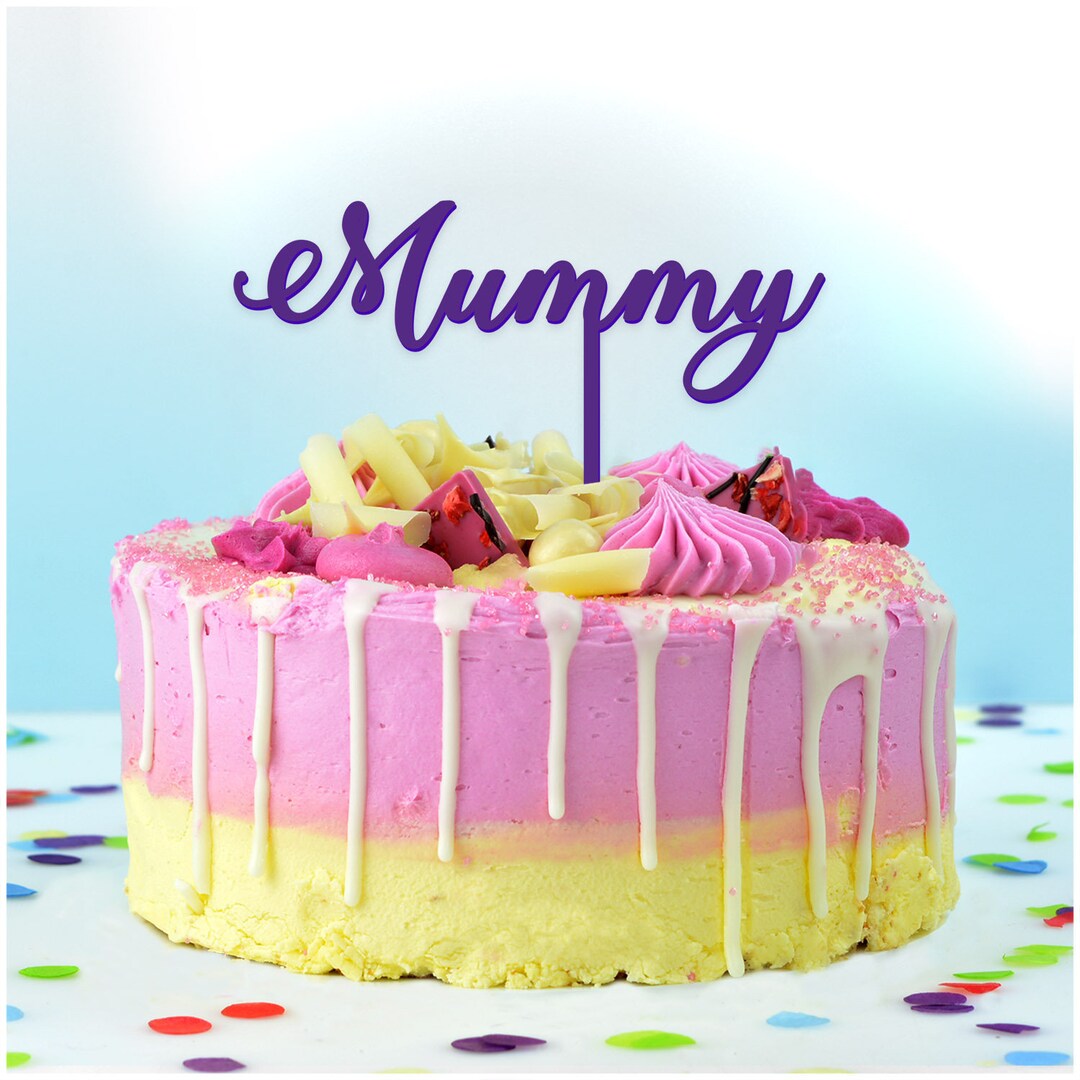 Mum Mummy Nanny Cake Topper Personalised Mummy Cake Topper ANY NAME ...