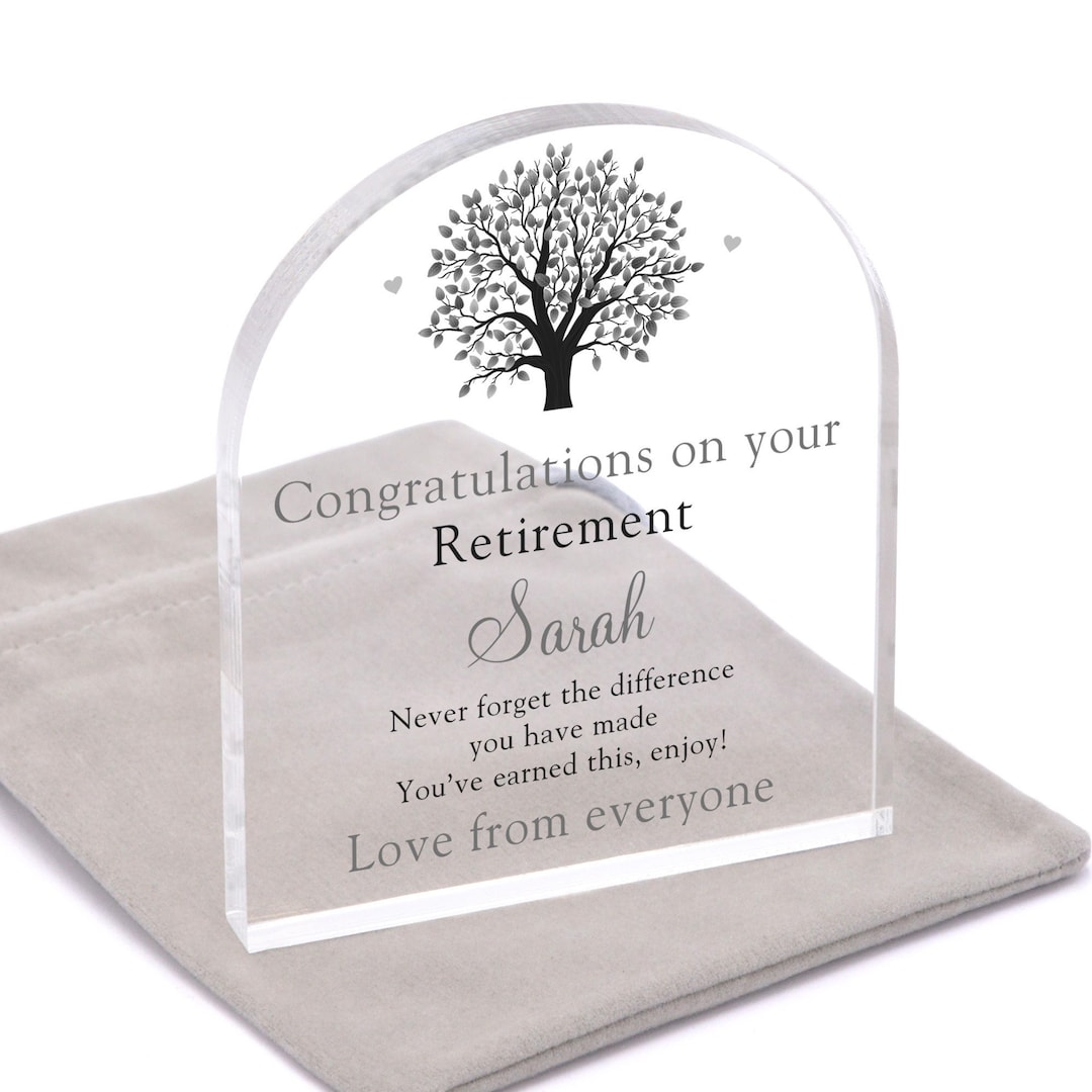 Congratulations on Your Retirement Gift, Colleague Co Worker Retirement ...