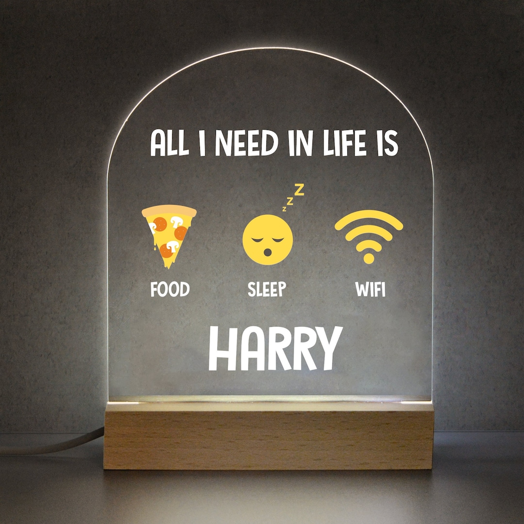 Personalised LED Desk Table Lamp Gift for Teenager, Gift for Teenager ...