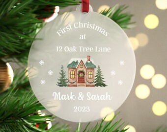First Christmas New Home Bauble First Home Christmas Bauble - Etsy UK
