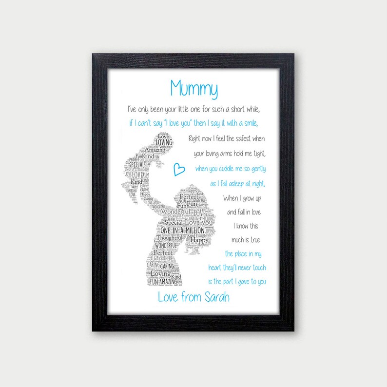 Mummy Poem Gift Mummy and Son Daughter Gifts Mother and - Etsy UK