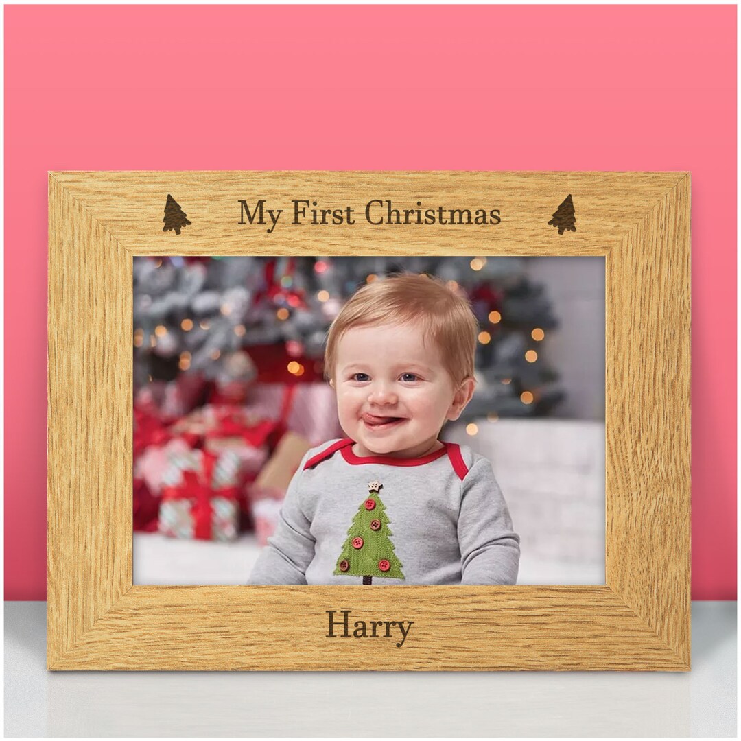 Personalised My First Christmas Photo Frame Gifts - Babys 1st Christmas ...