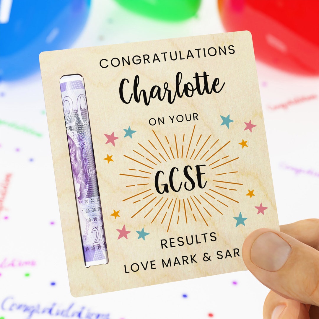 GCSE Gift Passing Exams Gift GCSE Results Gift Well Done Gift Money ...