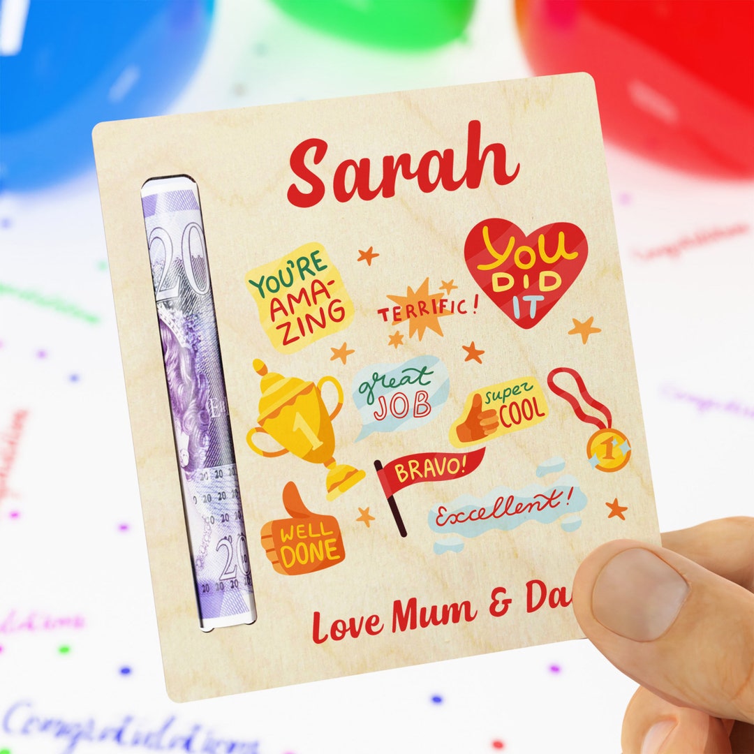 Well Done Gift, Congratulations Gift, Money Holder Gift, Money Wallet ...