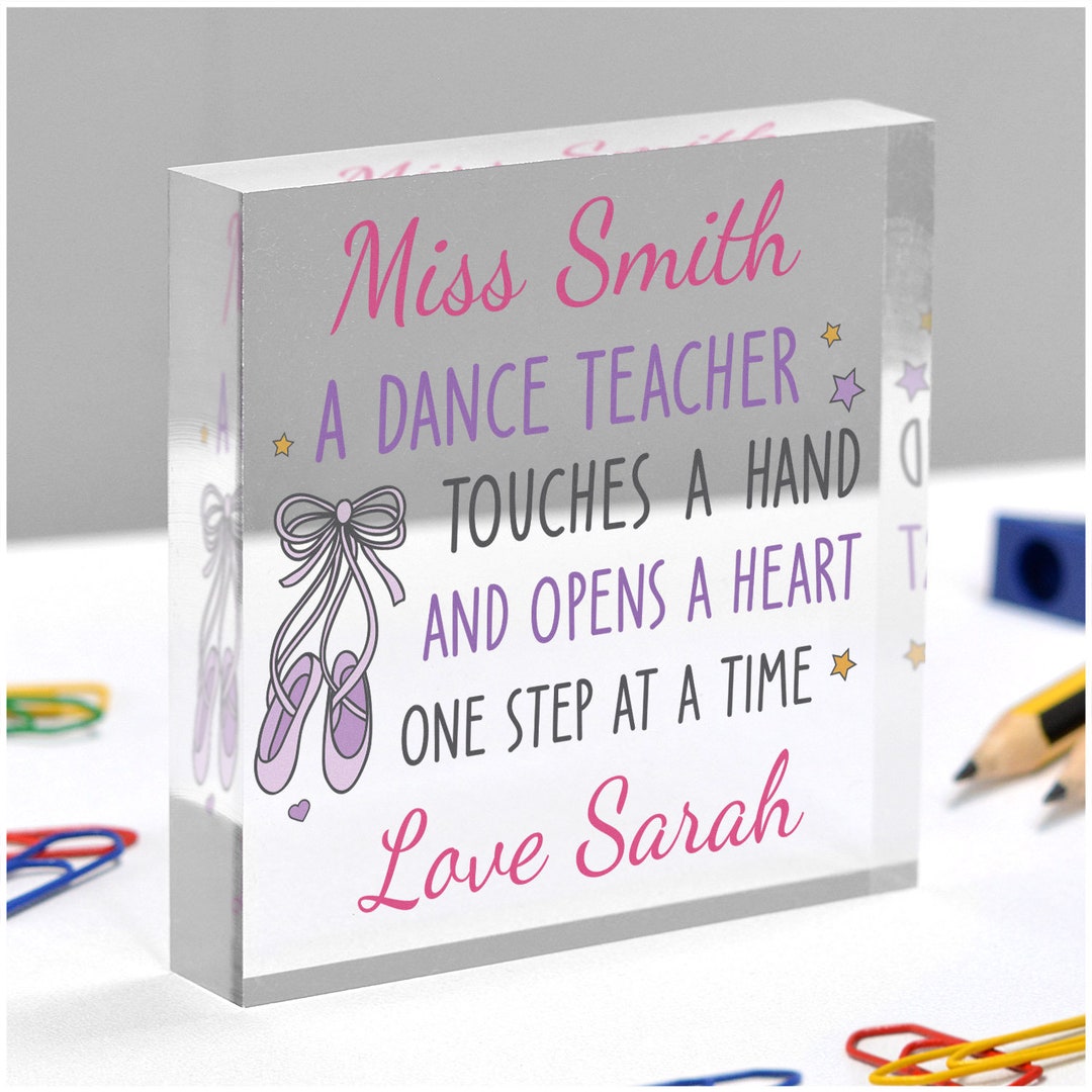 Dance Teacher Gifts, Ballet Tap Jazz Modern Dance Teacher Present ...