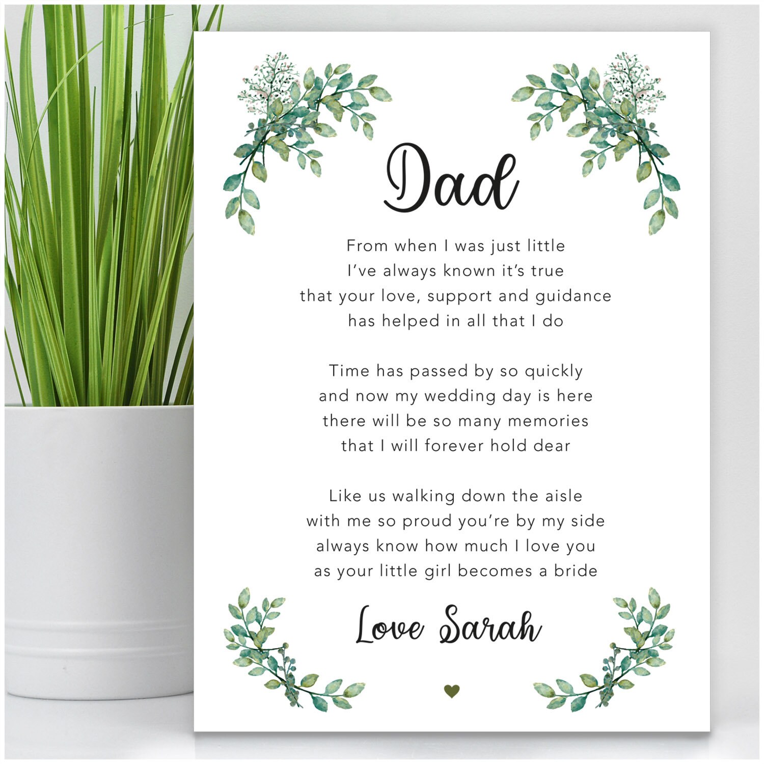 Father of the Bride Gift Father of the Bride Print Father of | Etsy UK