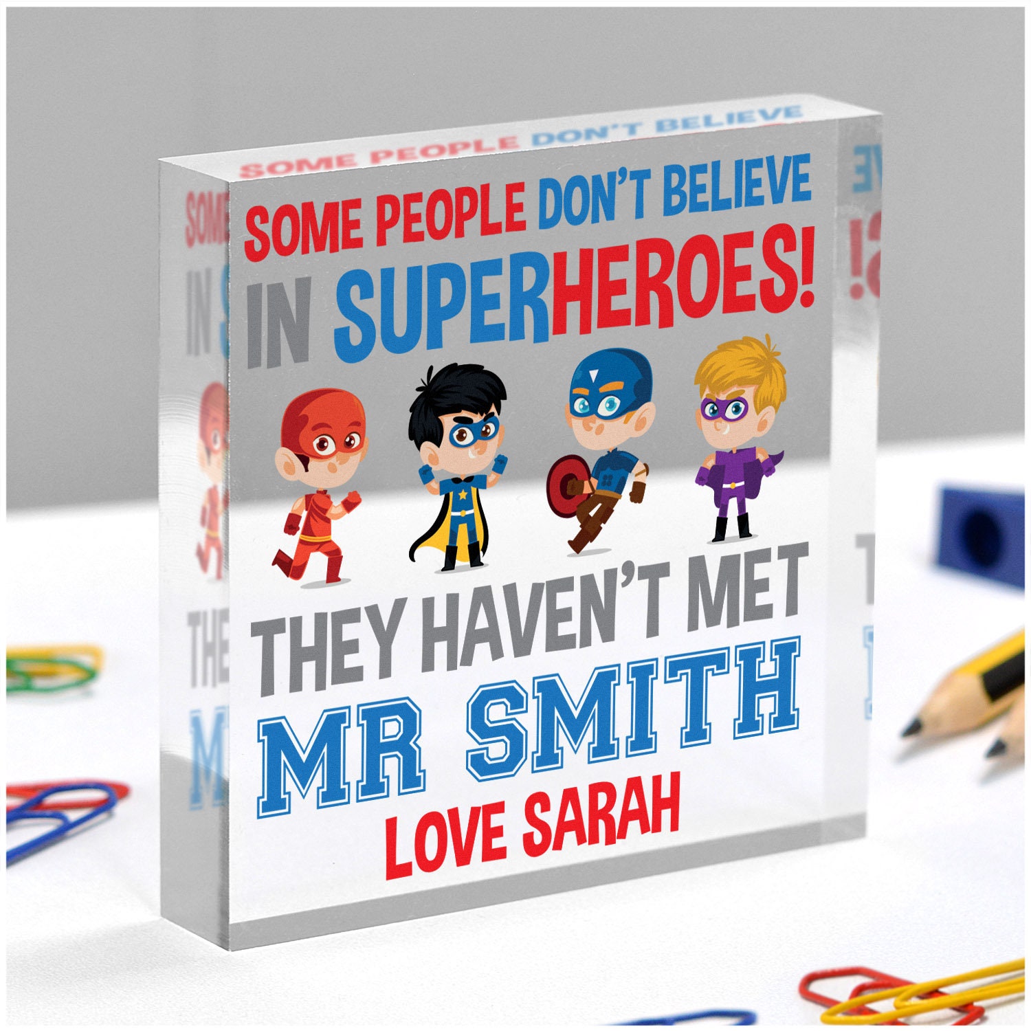 Superhero Teacher Gifts Personalised Teacher Appreciation | Etsy