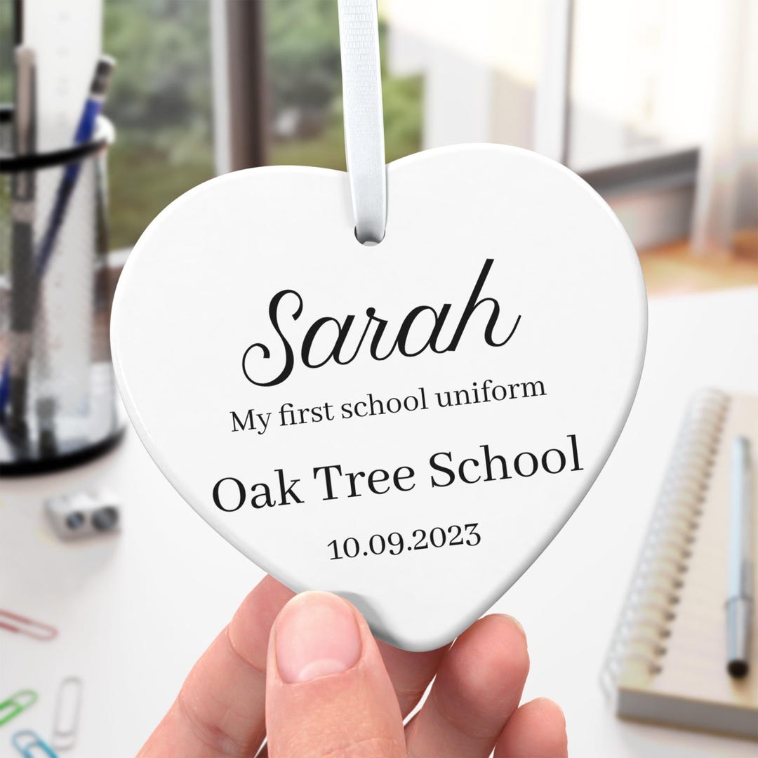 First School Uniform Personalised Tag, First Day at School, First Day ...