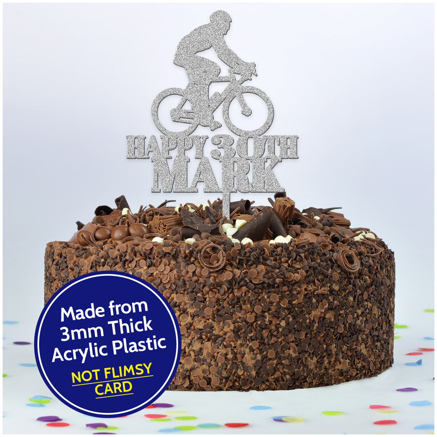 Personalised Bike Topper Bicycle Birthday Cake Topper Bike - Etsy UK