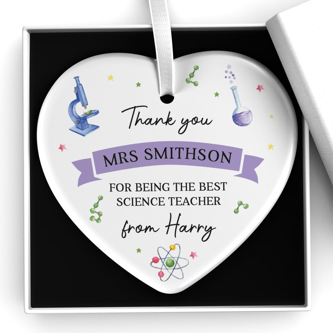 Science Teacher Gift - Personalised Gift for Science Teacher - Science ...