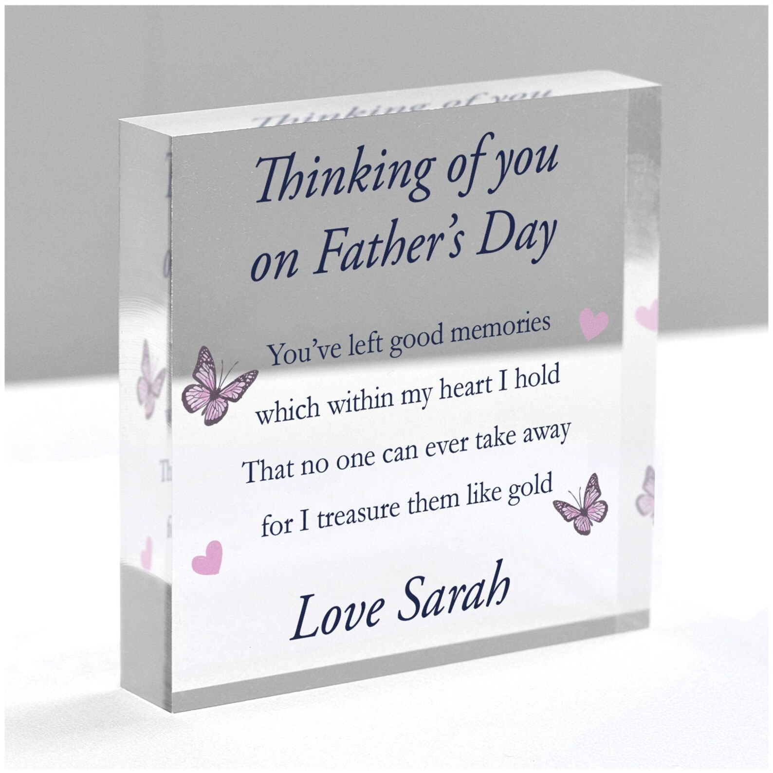 Thinking Of You On Fathers Day Dad Memorial Personalised Dad | Etsy