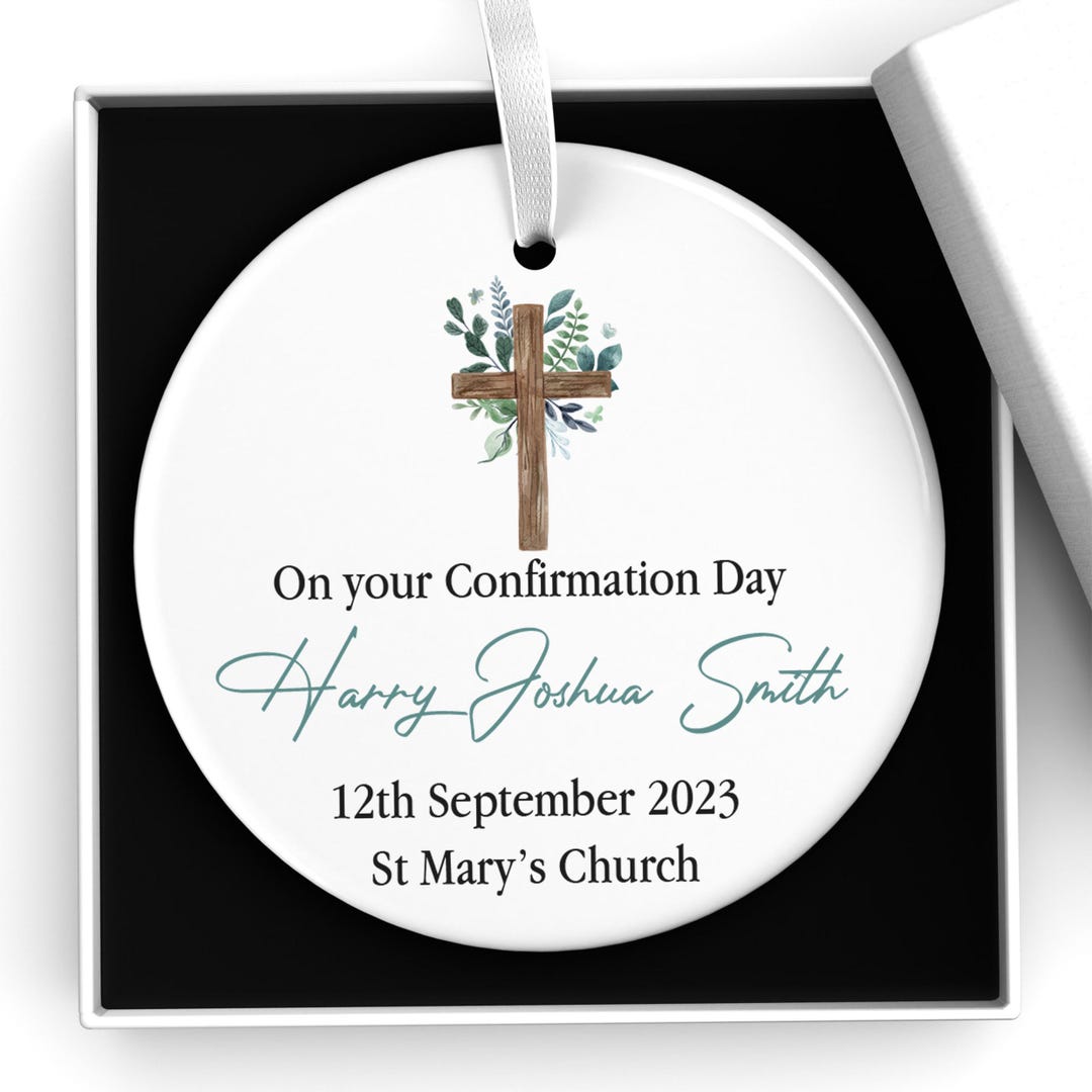 Personalised Confirmation Gift for Boys Men, Confirmation Keepsake ...