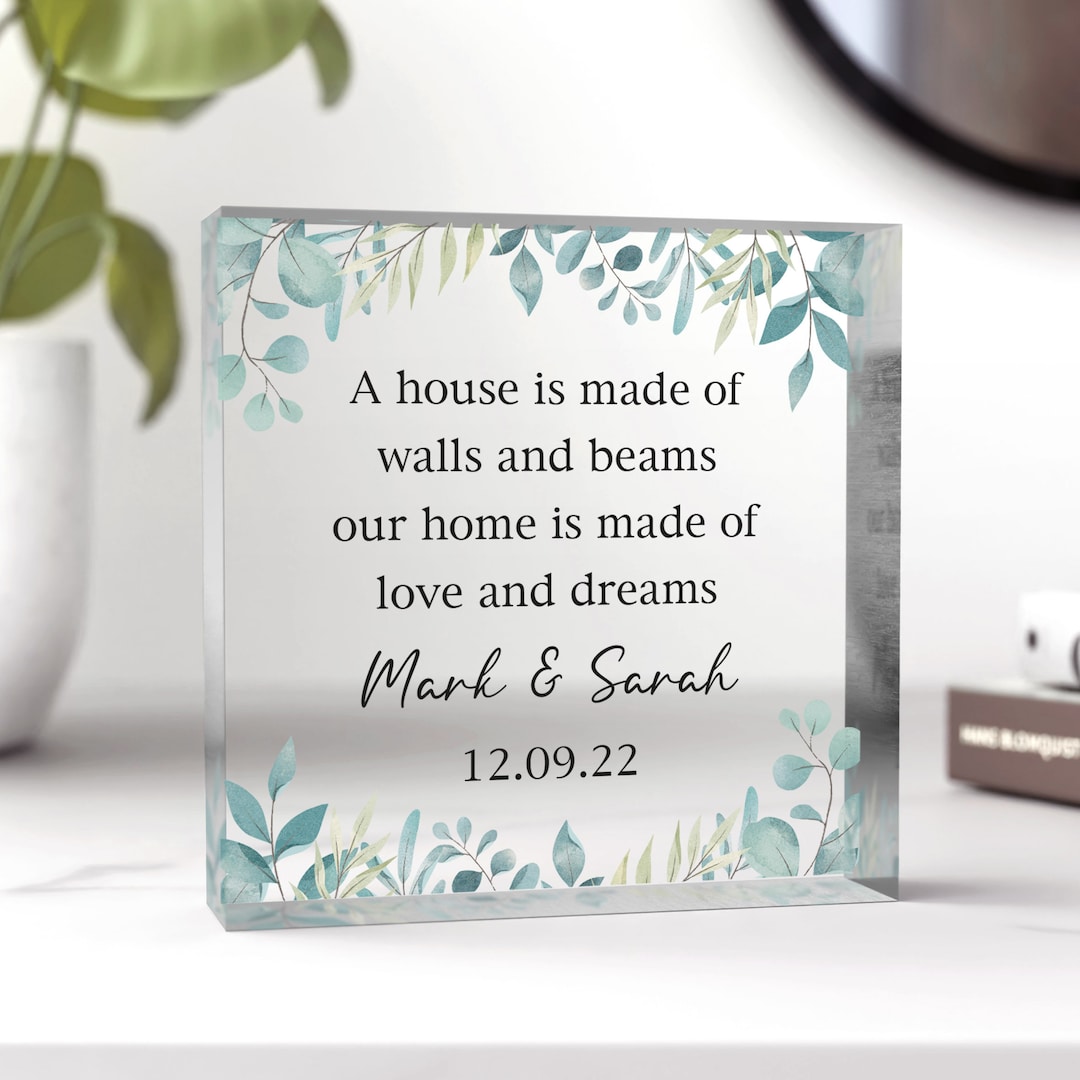 Personalised Our Home Gift, First Home Gifts, New House Gift, New ...