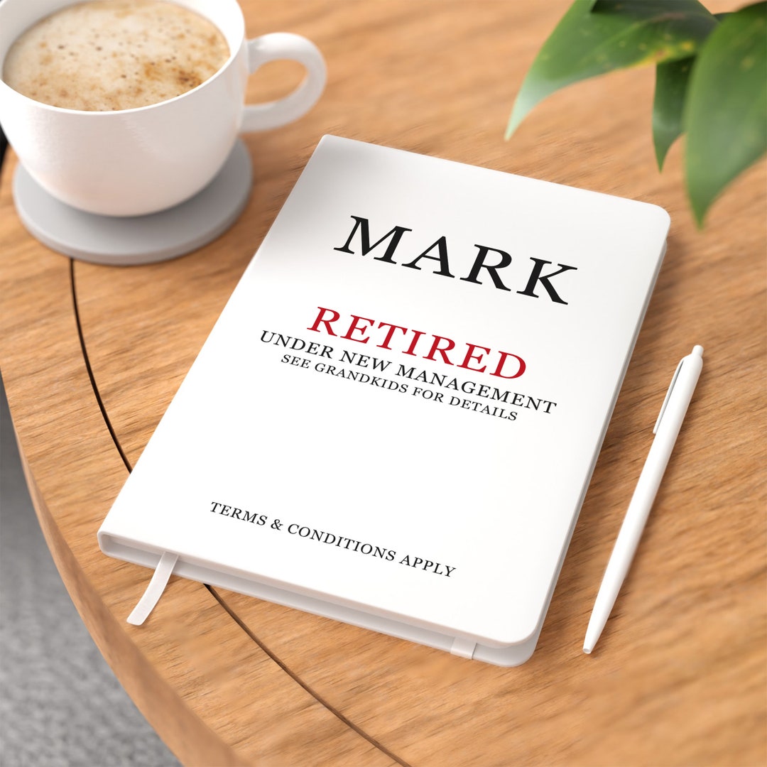 Funny Retirement Gift for Men Women | Retirement Notebook Journal ...