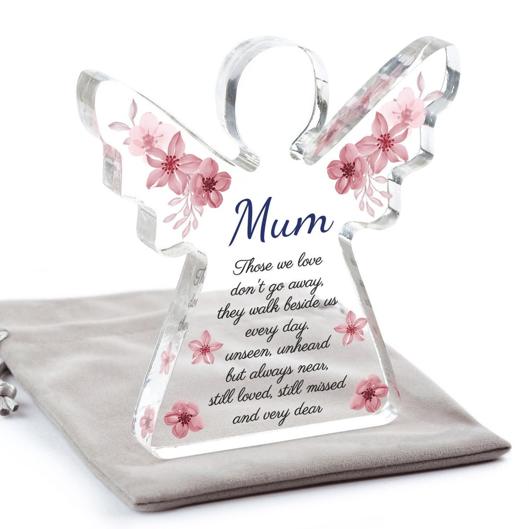 Memorial Ornament Mum, Those We Love Don't Go Away, Mum Angel Christmas ...