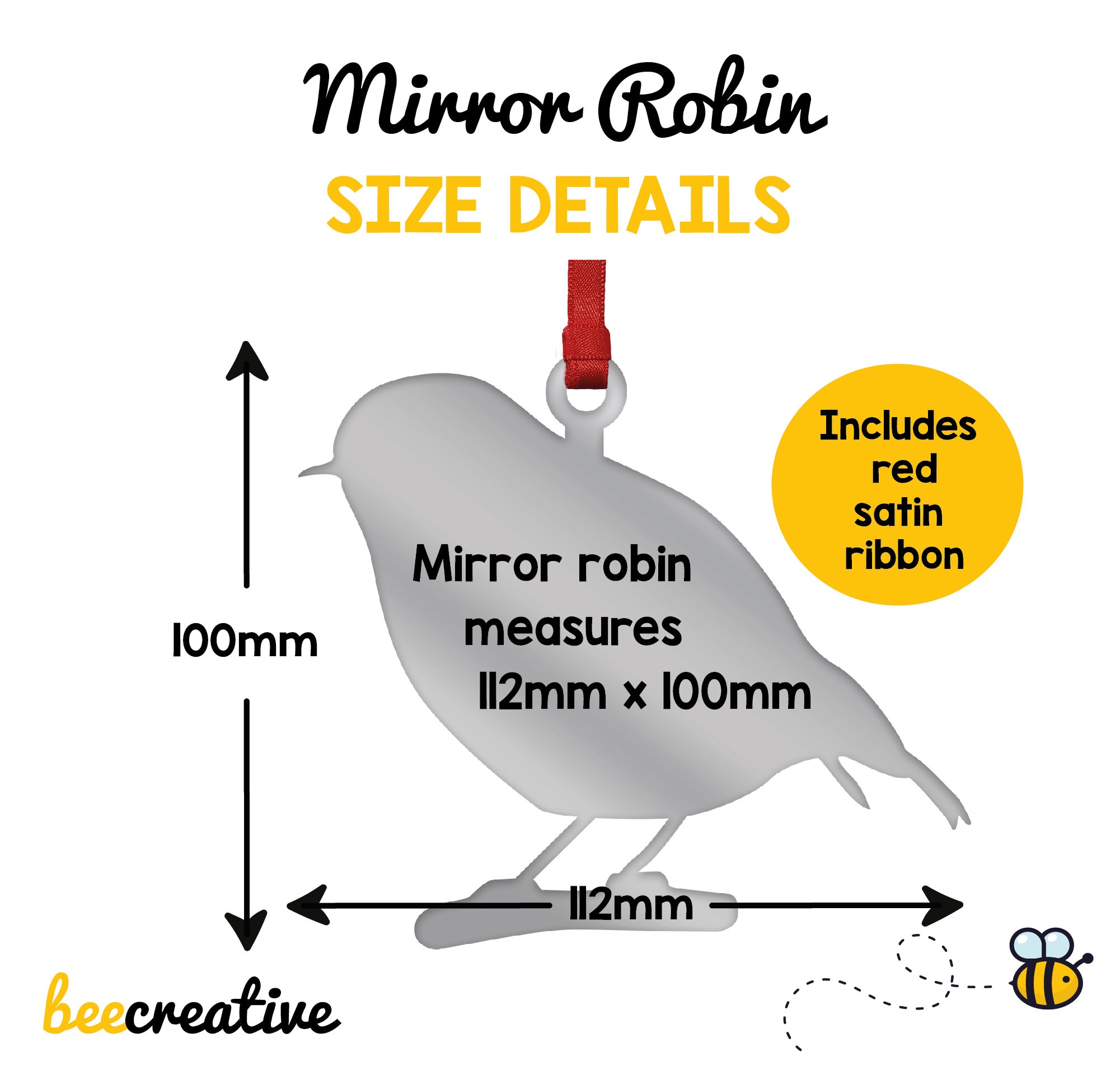 In Loving Memory Robin Christmas Decoration Personalised - Etsy UK