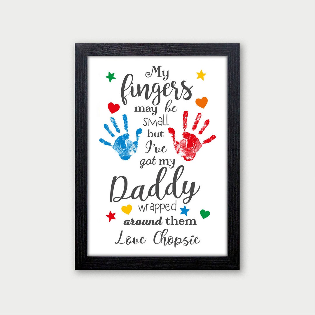 Daddy Wrapped Around My Finger Daddy Print Fathers Day - Etsy