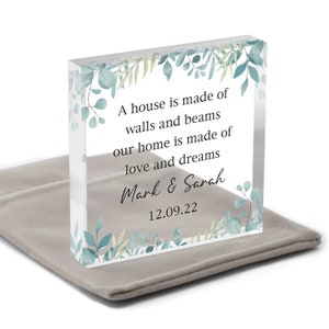 Personalised Our Home Gift, First Home Gifts, New House Gift, New ...