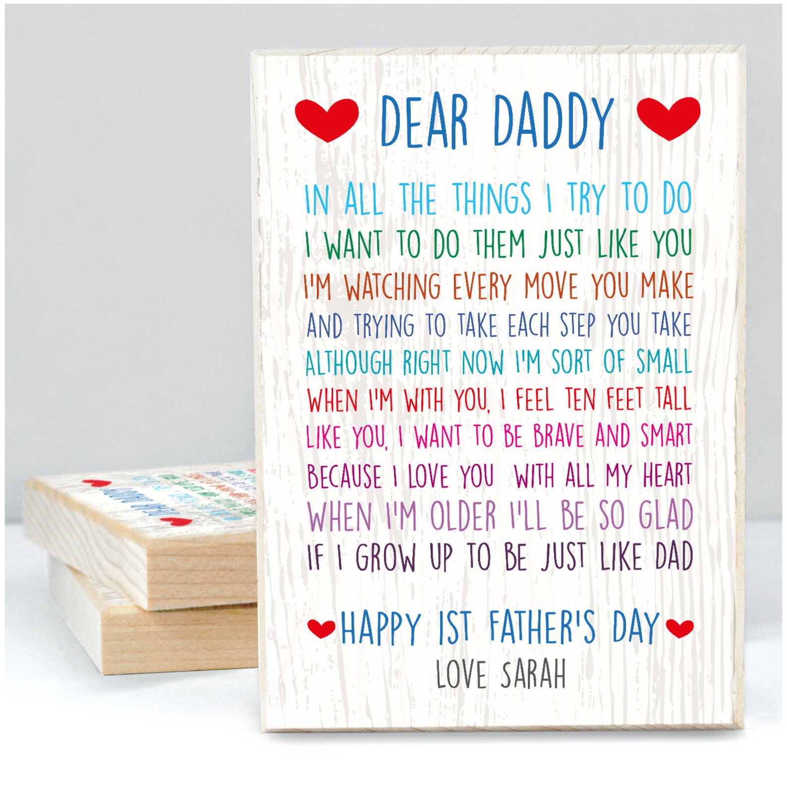 First Fathers Day Gifts New Daddy Gifts Personalised 1st - Etsy UK