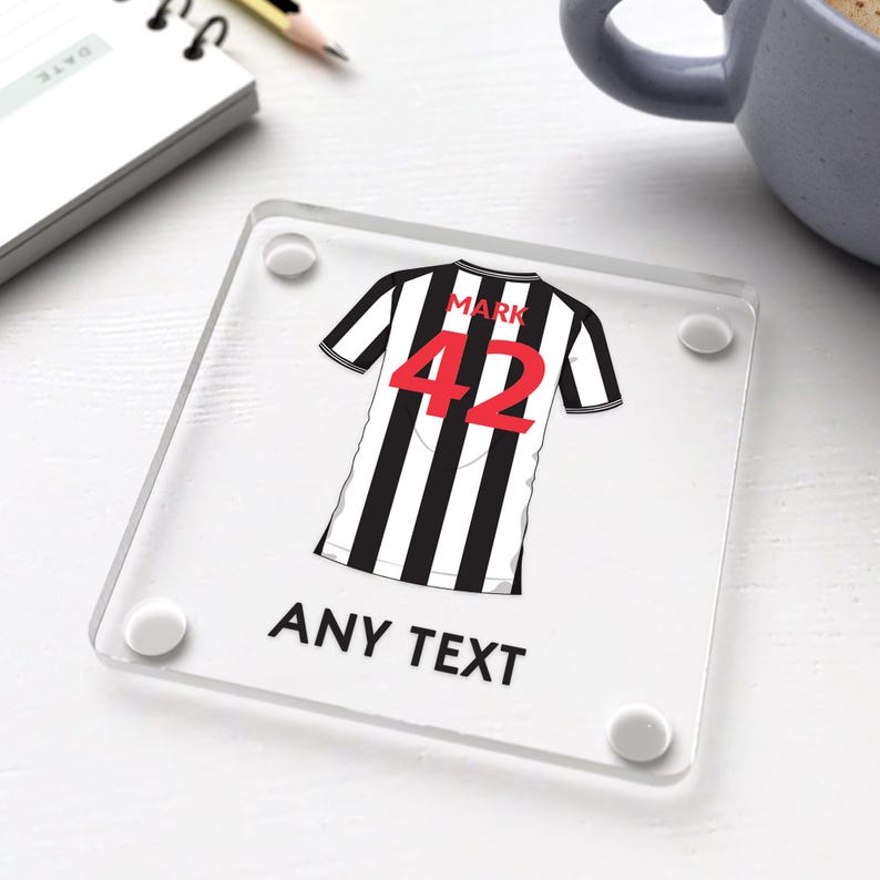 Football Shirt Coaster, 12 Designs, Personalised Football Gifts, Daddy ...