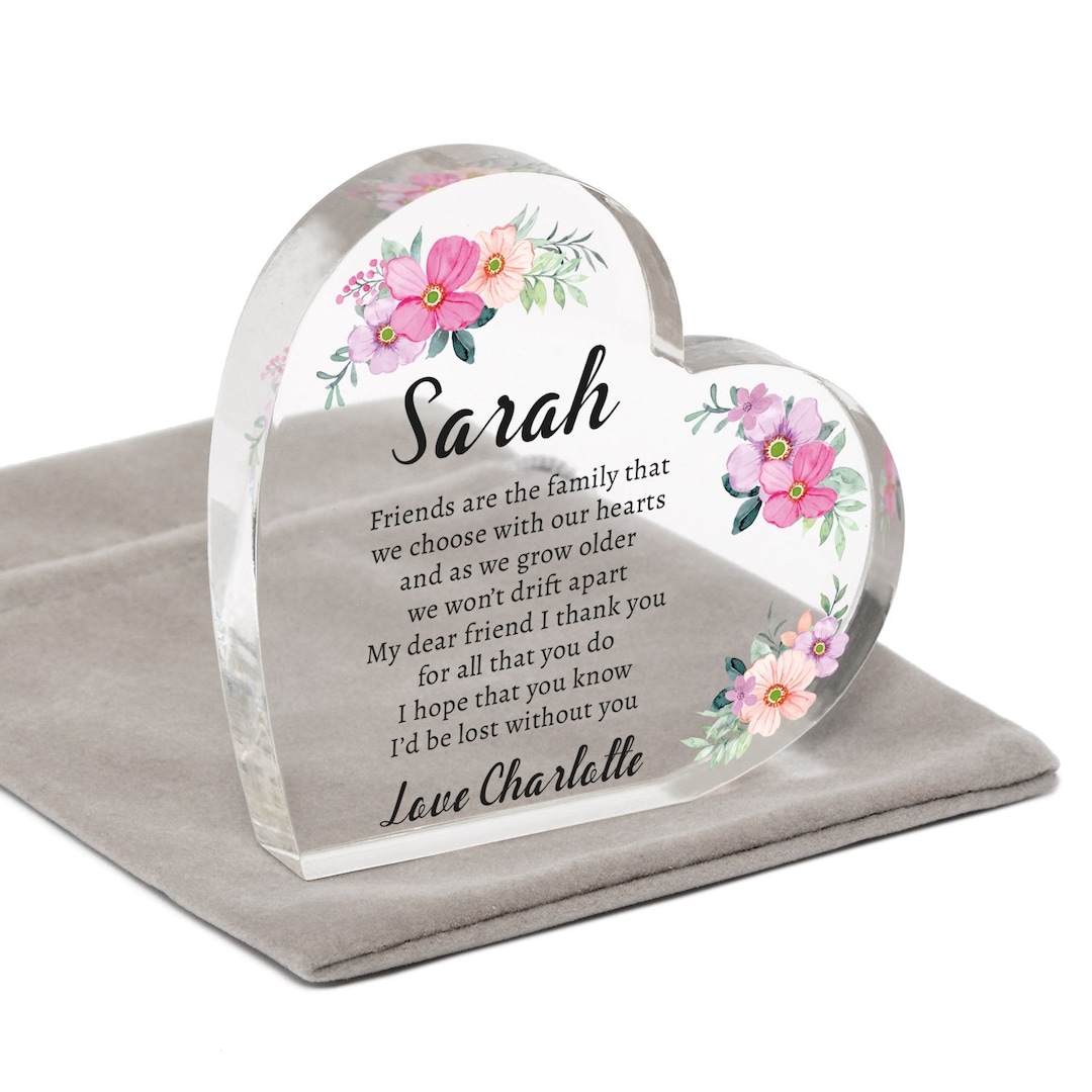Friendship Thank You Gift, Personalised Gifts for Friends, Friend ...