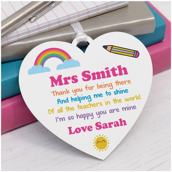 Teacher Appreciation Rainbow Gifts Personalised Teacher - Etsy