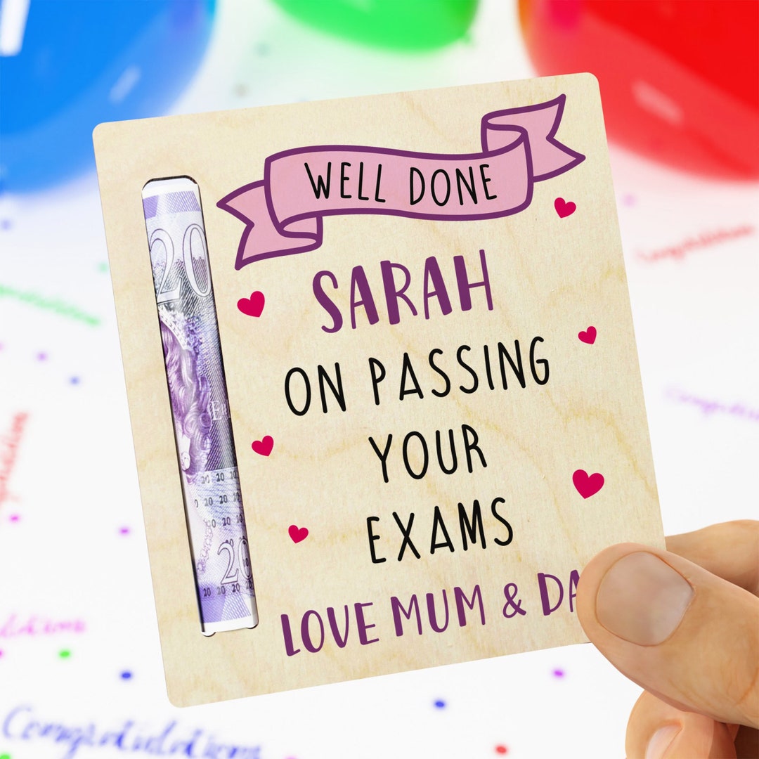 Passing Exams Gift, Well Done Gift, Money Wallet, Congratulations Gift ...