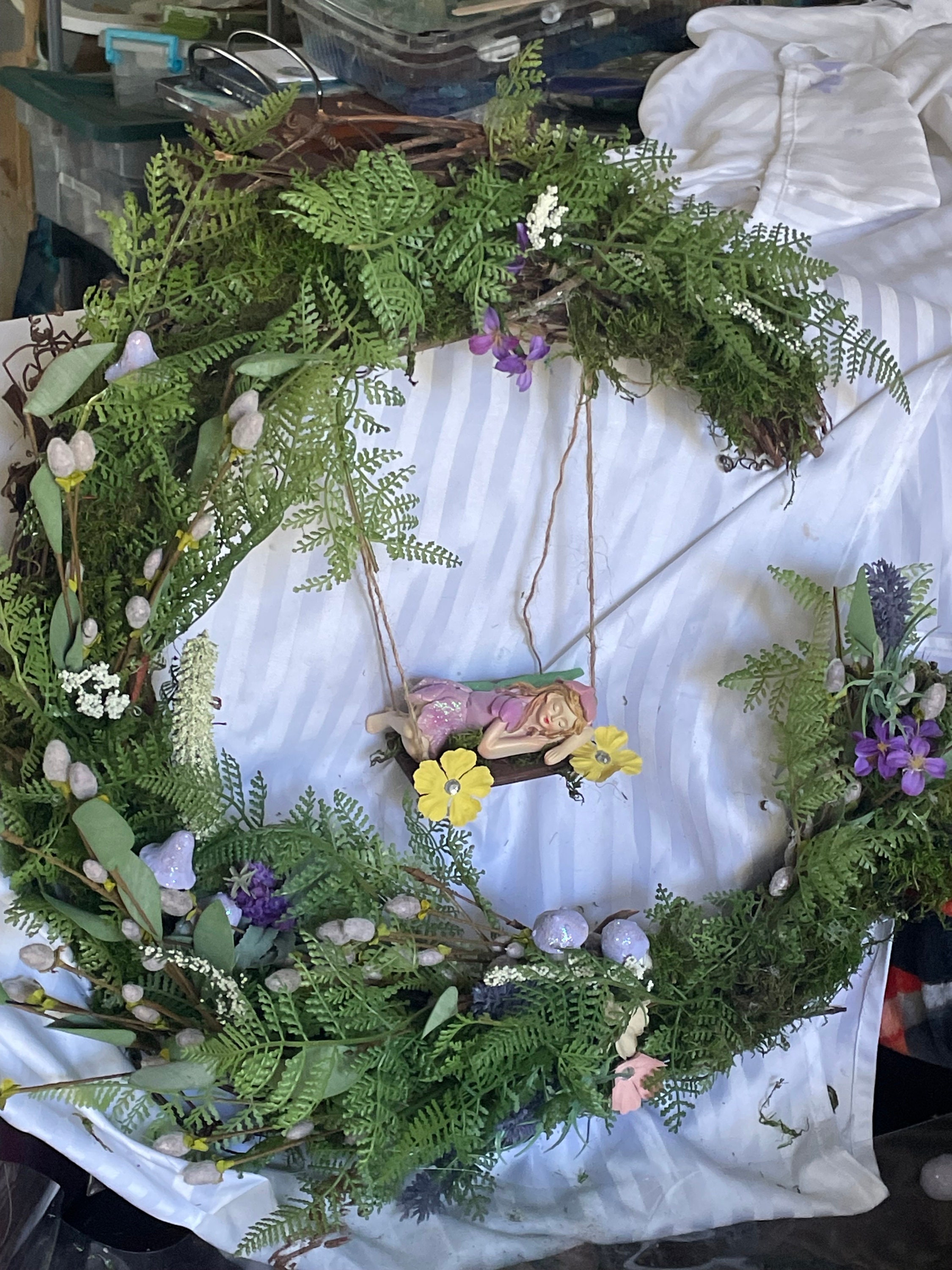 Magical Fairy Wreath, Cresant Moon Shaped,custom Made to Order - Etsy