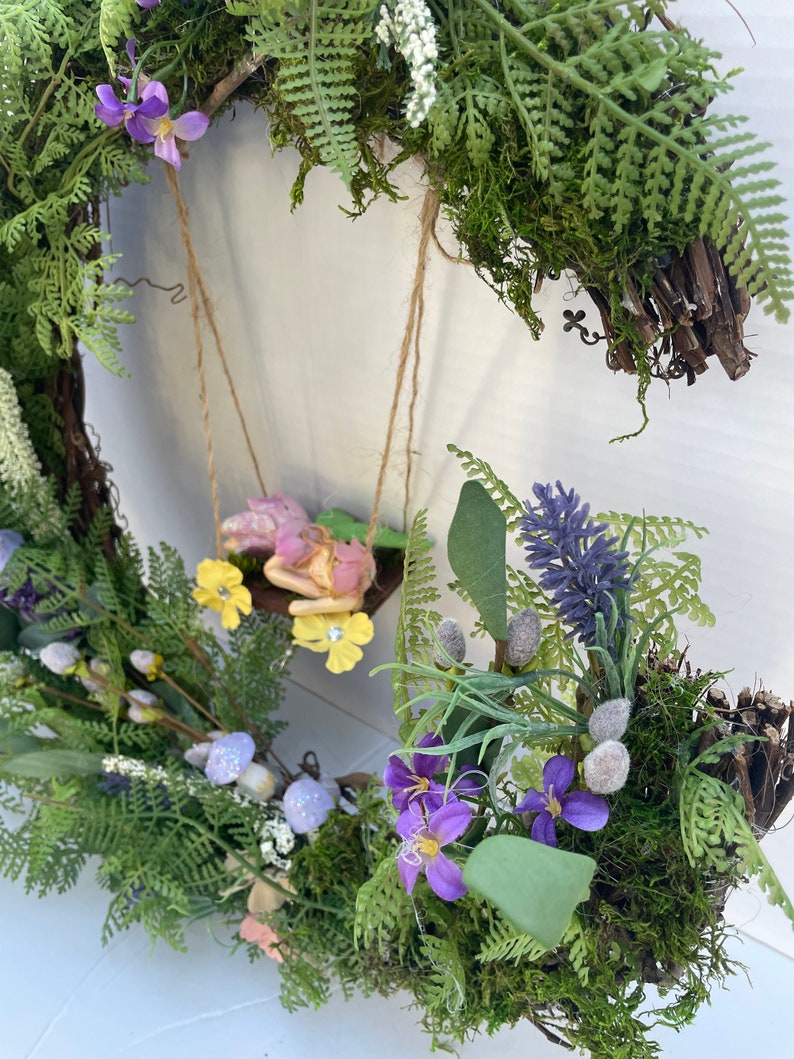 Magical Fairy Wreath, Cresant Moon Shaped,custom Made to Order - Etsy