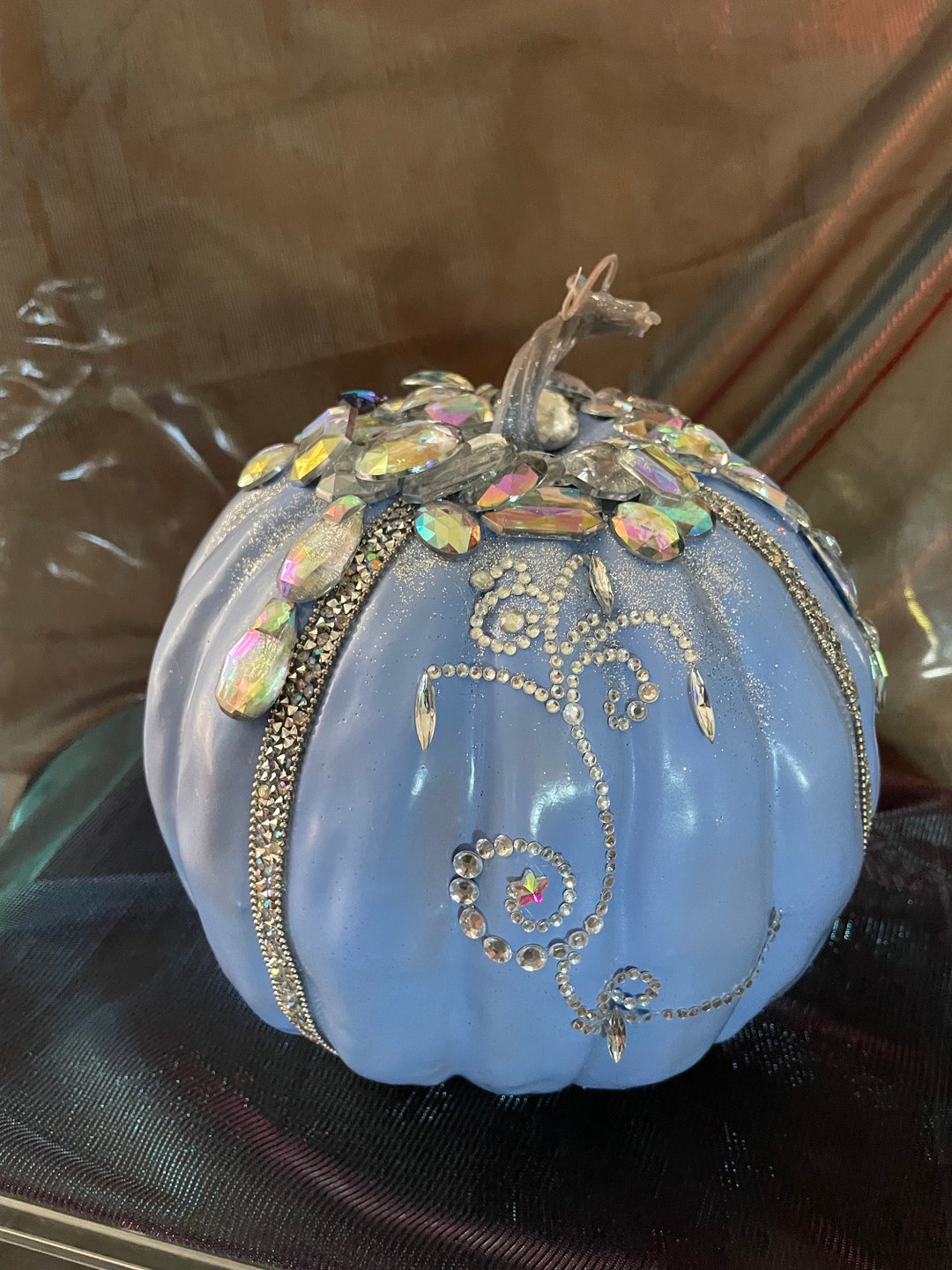 Embellished Baby Blue Pumpkin-cinderella, Magical - Etsy