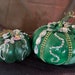 Emerald Green Embellished Pumpkins -2 for 1! - Etsy