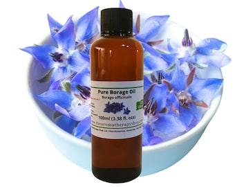 4 Oz Borage Oil Pure Organic Cold Pressed - Etsy