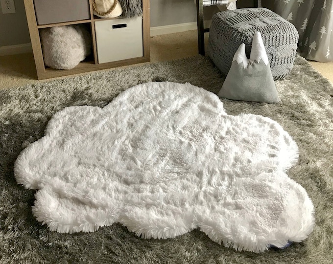 Cloud Rug Nursery Ivory Decorative Floor Mat - Etsy