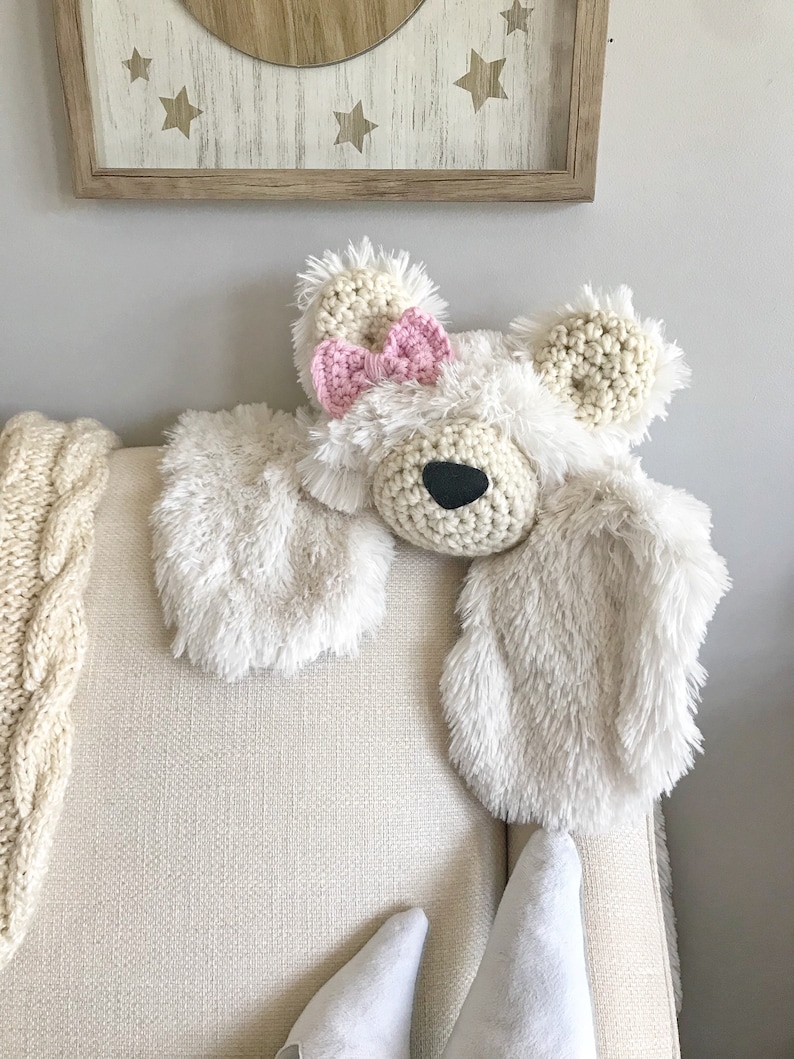 Bear rug Bear blanket small polar minky bear plush woodland | Etsy
