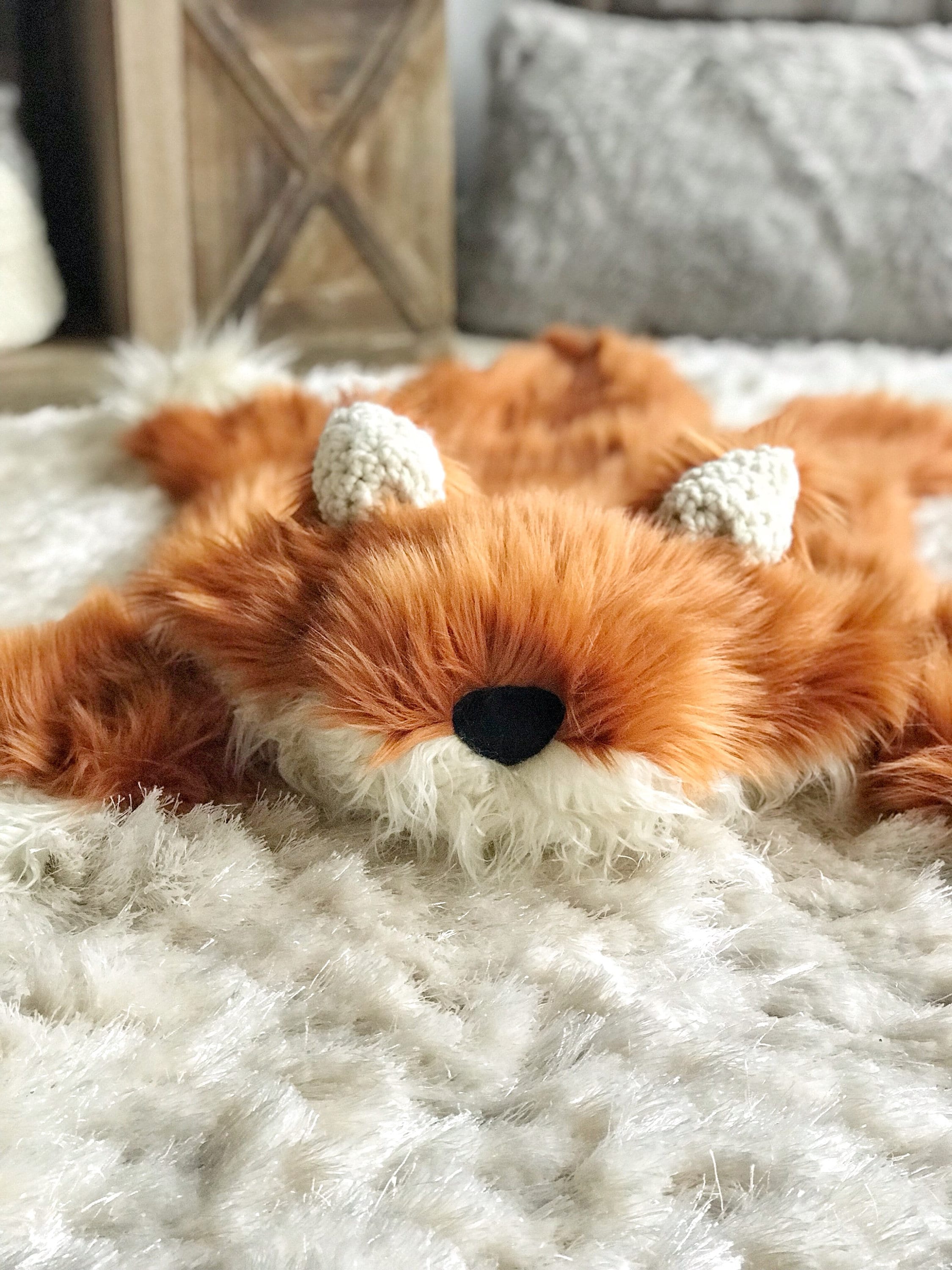 Fox Rug, Woodland Nursery Décor - Etsy
