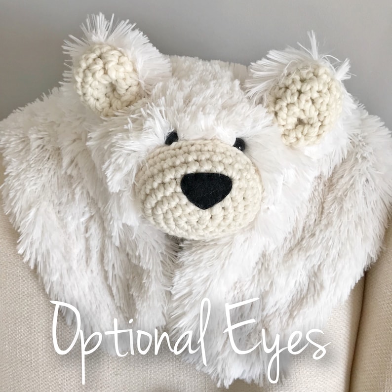 Bear rug Bear blanket small polar minky bear plush woodland | Etsy