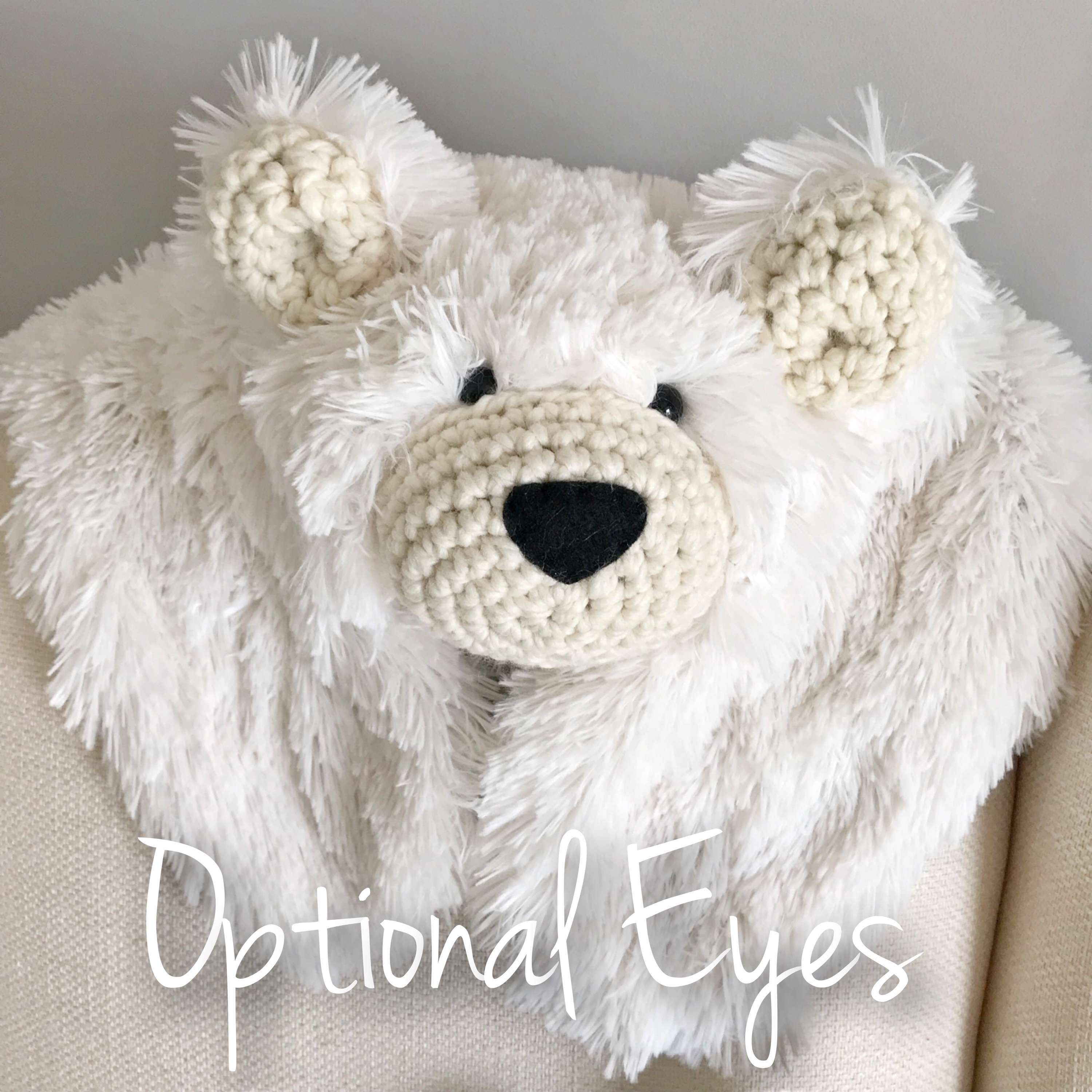 Bear rug Bear blanket small polar minky bear plush woodland | Etsy