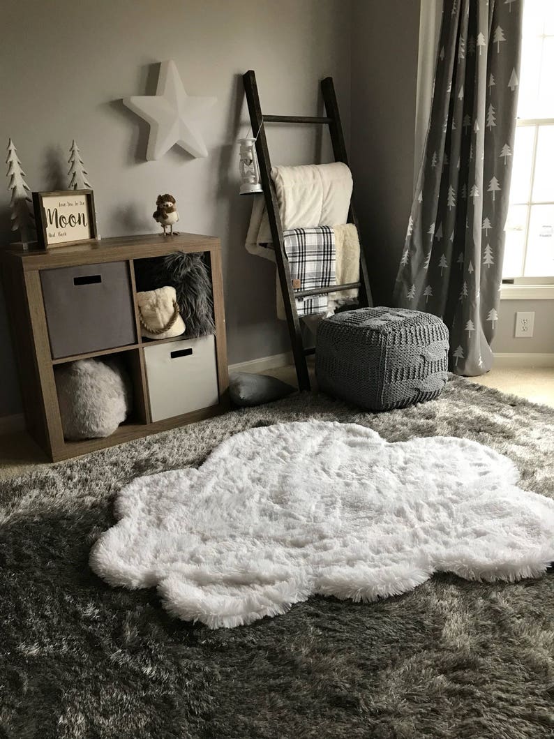 Cloud Rug Nursery Ivory Decorative Floor Mat - Etsy