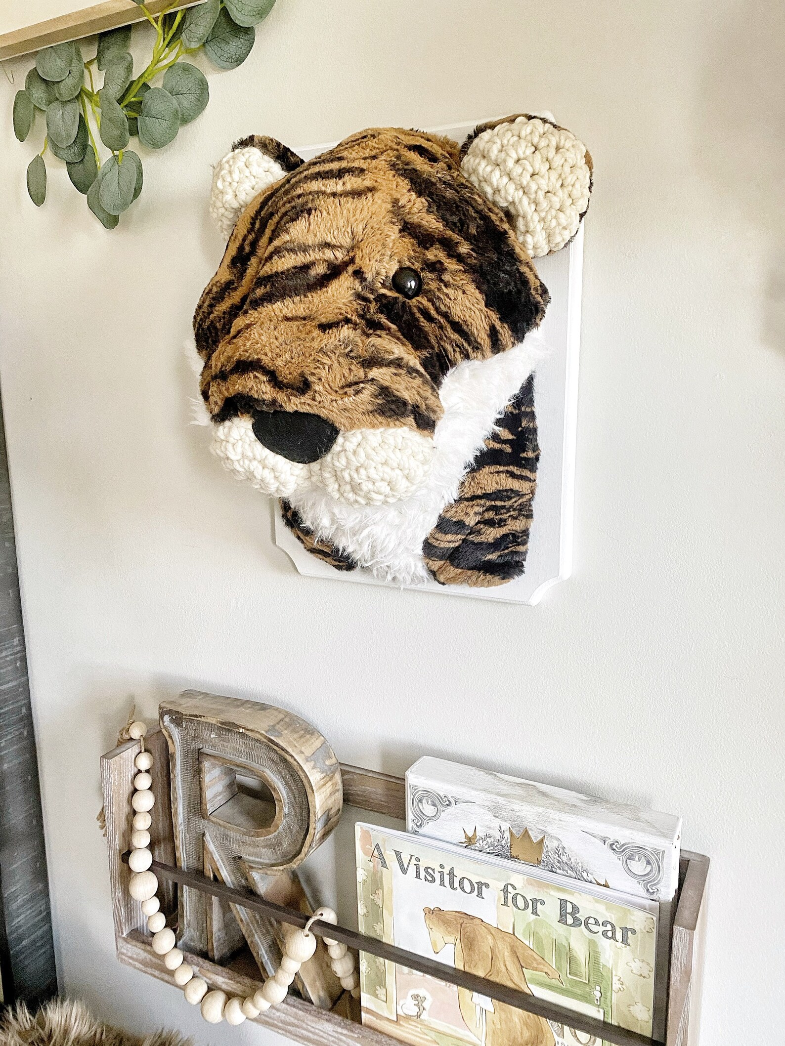 Faux Tiger Taxidermy Plush Tiger Head Wall Mount Tiger - Etsy