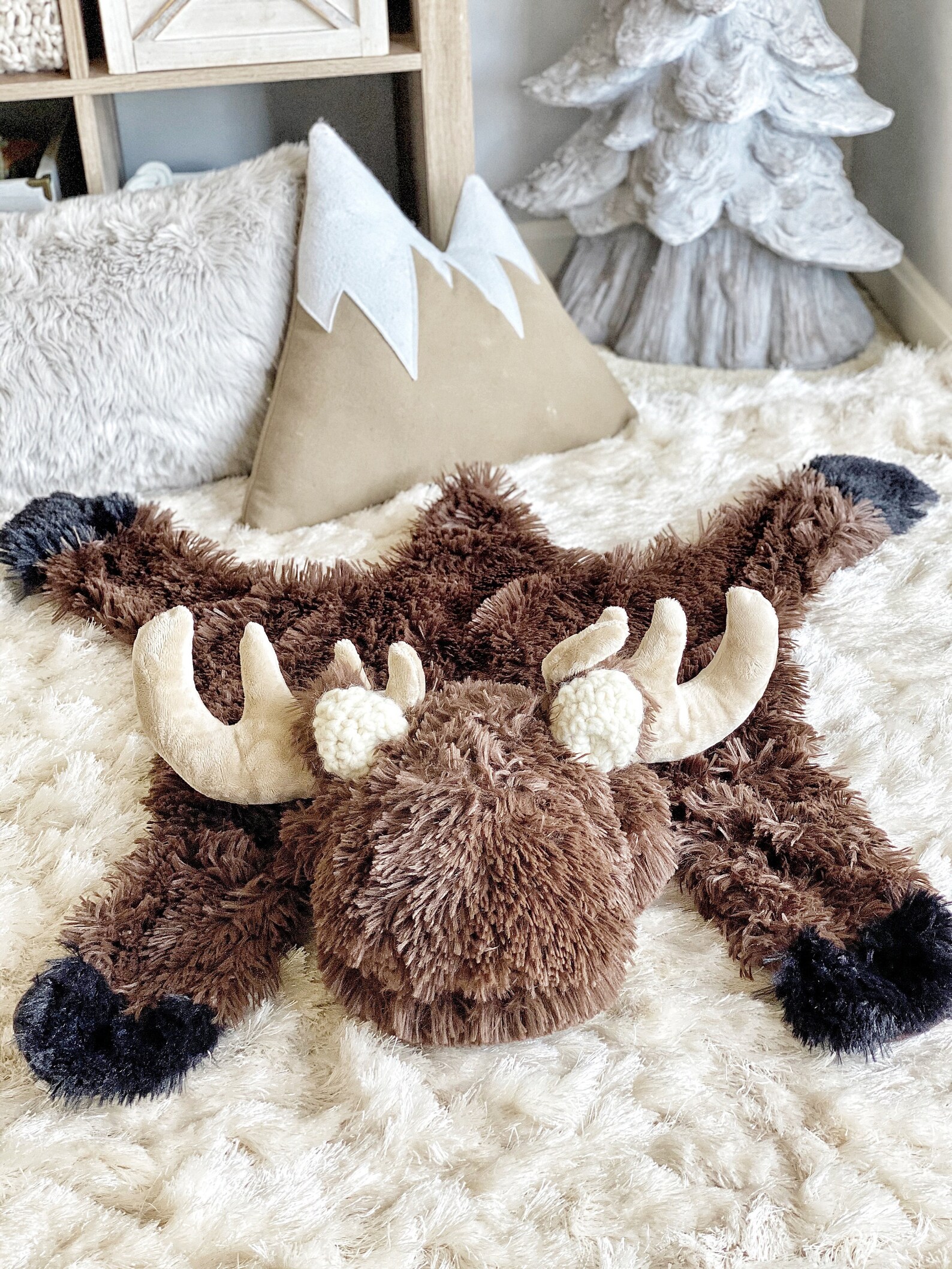 Small Size Moose Rug Animal Rug Claraloo - Etsy