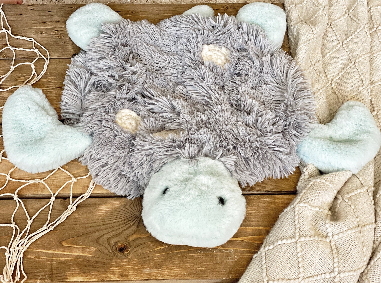 Sea Turtle Plush Lovey - Ocean Nursery Plush Decor - Claraloo - Etsy