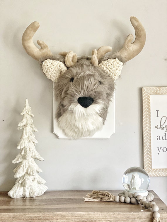 Faux Deer Head Framed