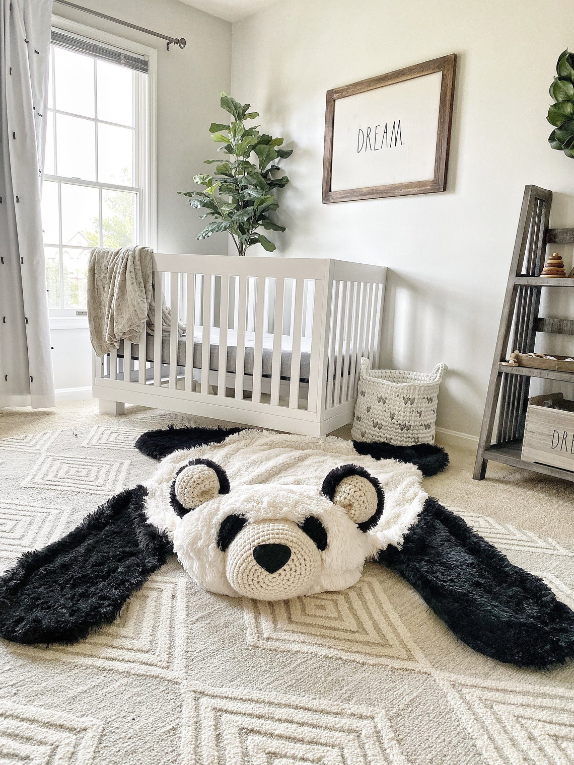 Large Minky Panda Bear Rug Claraloo - Etsy