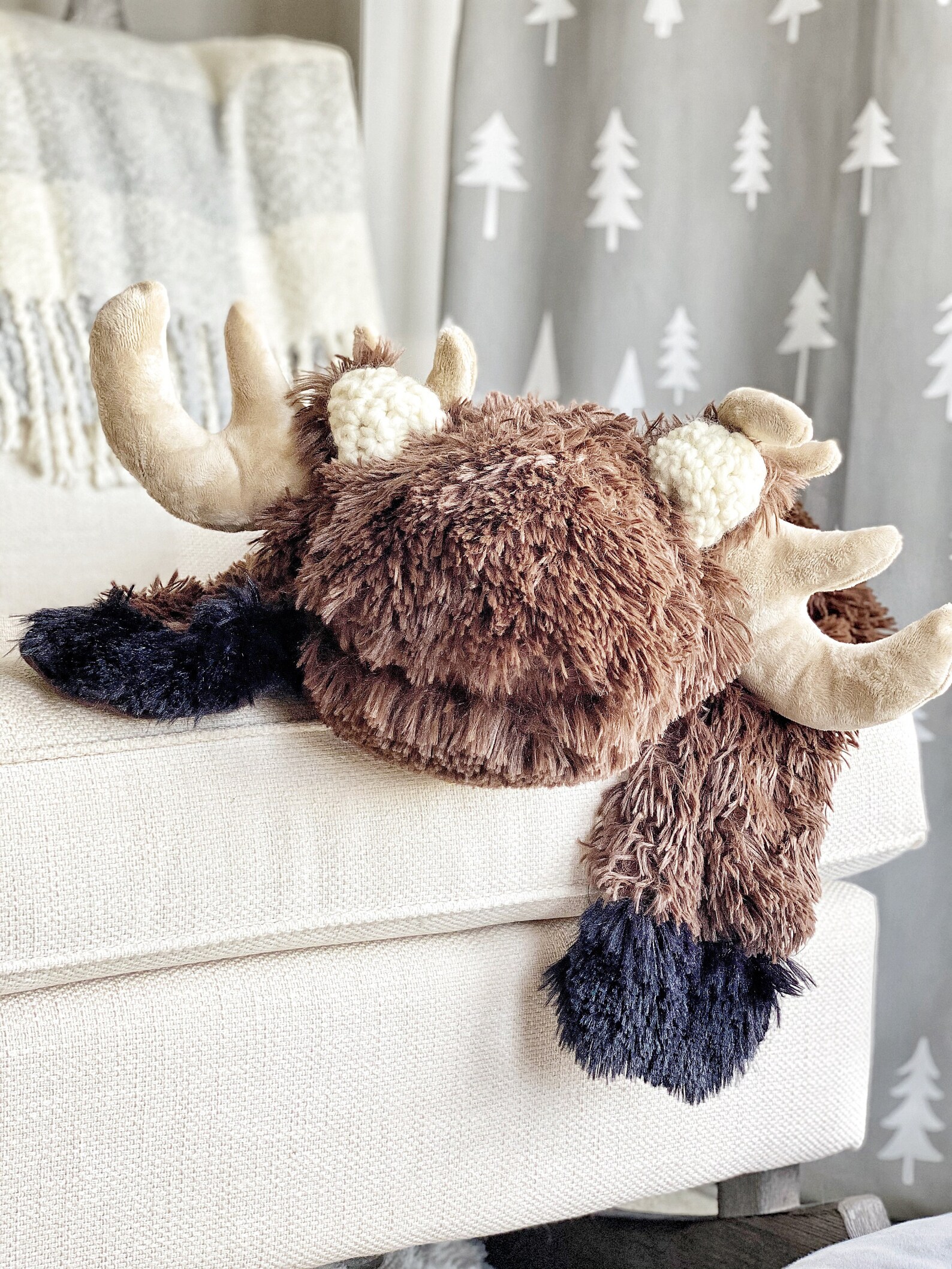 Small Size Moose Rug Animal Rug Claraloo | Etsy